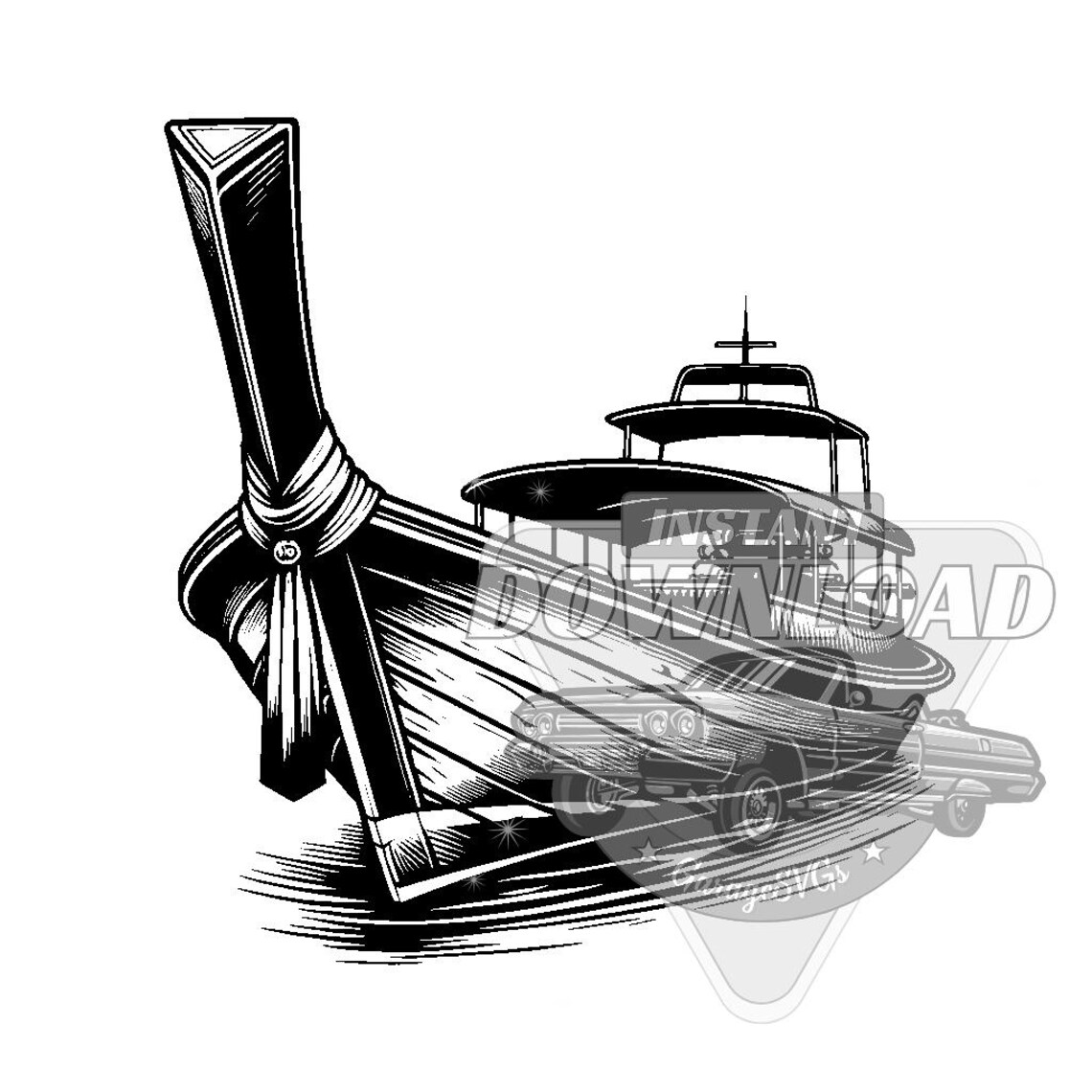 Longtail Boat SVG Bundle - Etsy
