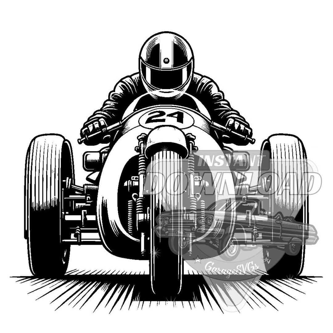 Sidecar Motorcycle Racer SVG Bundle - Etsy
