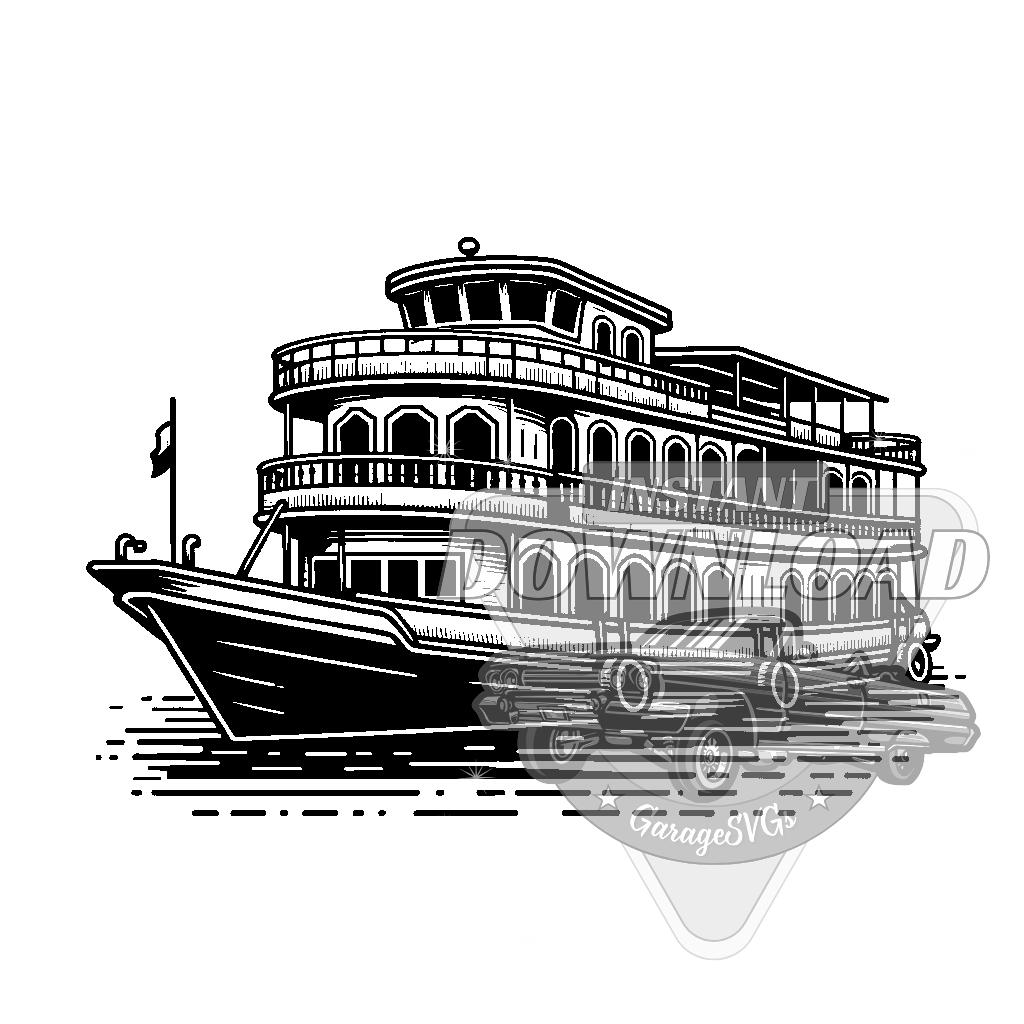 Riverboat SVG Bundle - Etsy