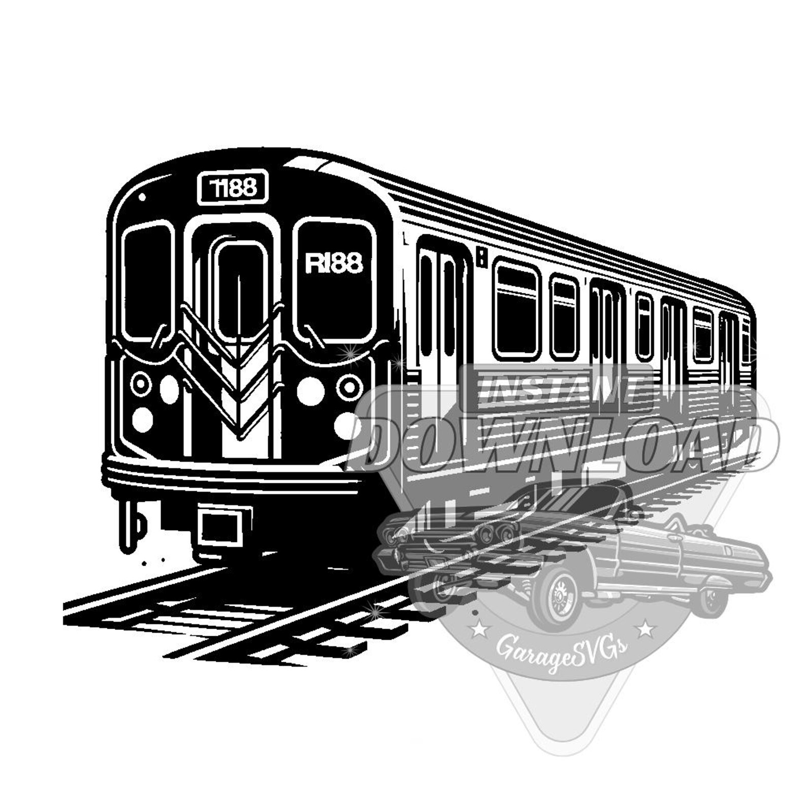 R188 Subway Car SVG Bundle - Etsy