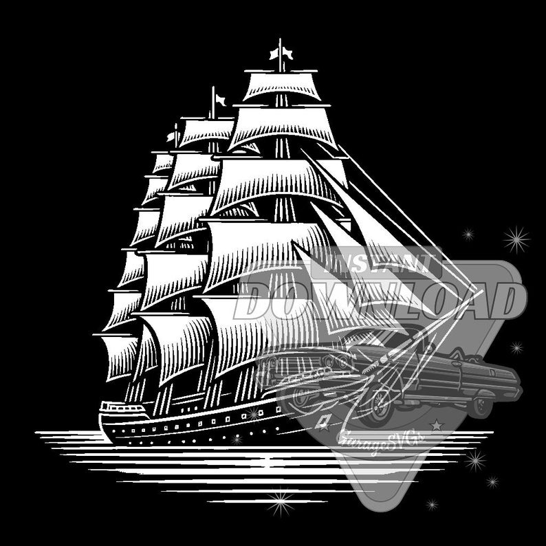 Tall Ship SVG Bundle - Etsy