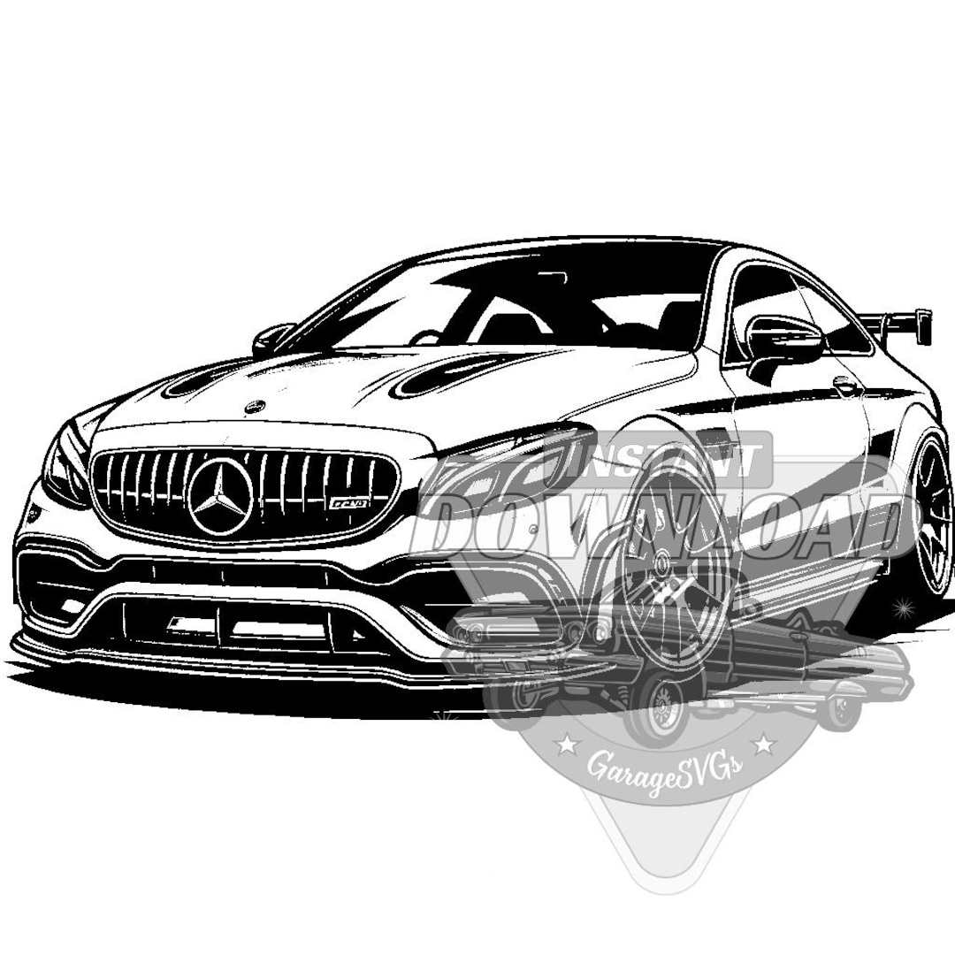 Mercedes C63 AMG SVG Bundle - Etsy