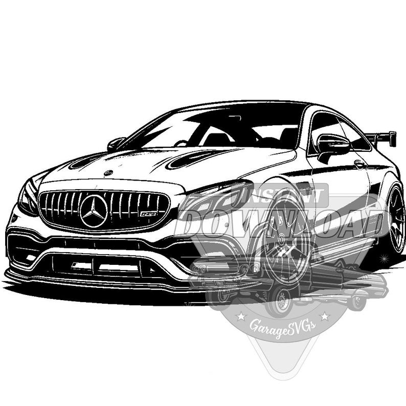 Mercedes C63 AMG SVG Bundle - Etsy