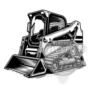 Compact Track Loader SVG Bundle - Etsy