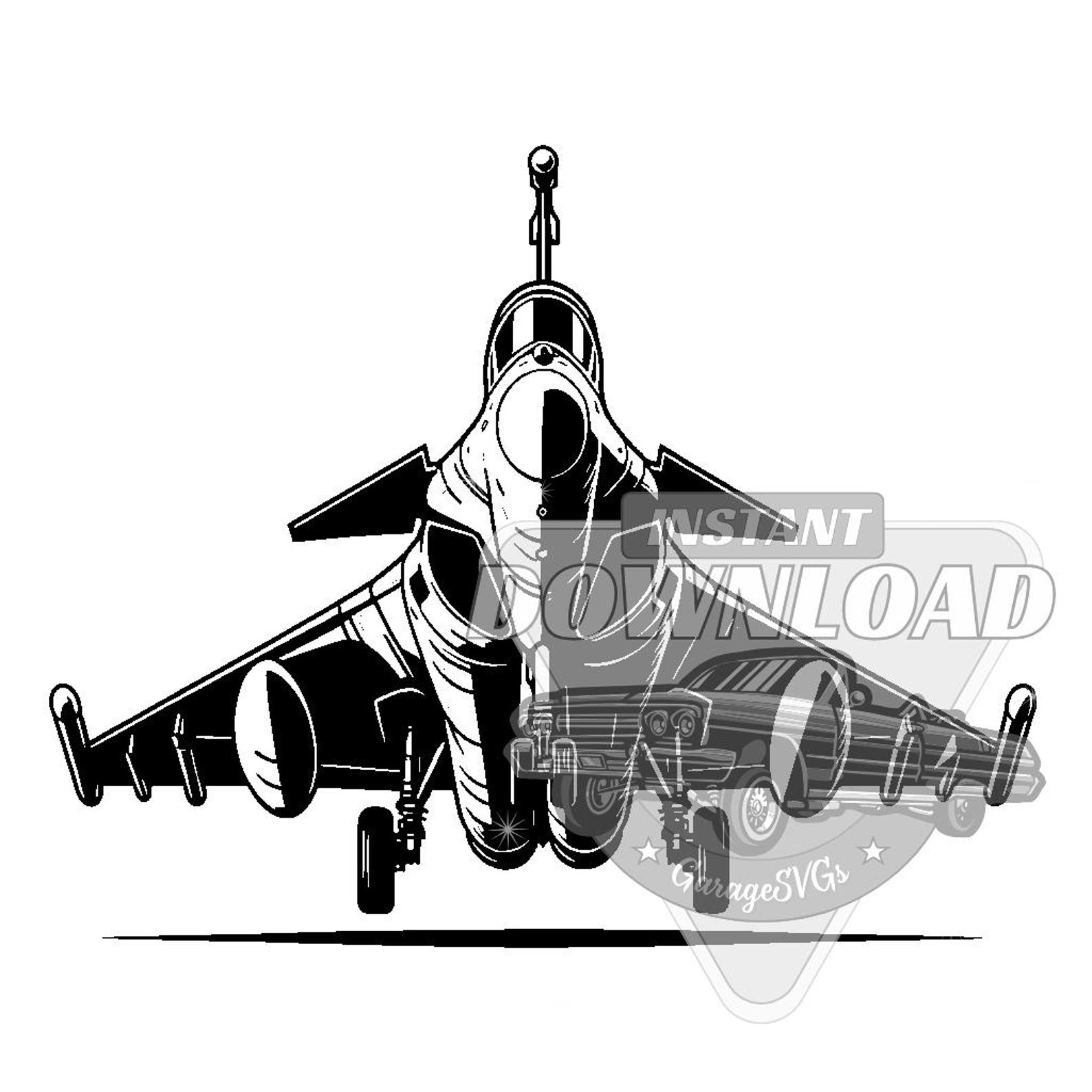 Rafale Fighter Jet SVG Bundle - Etsy