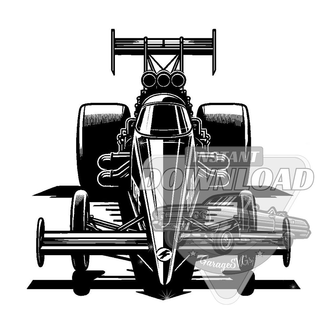 Top Fuel Dragster SVG Bundle - Etsy