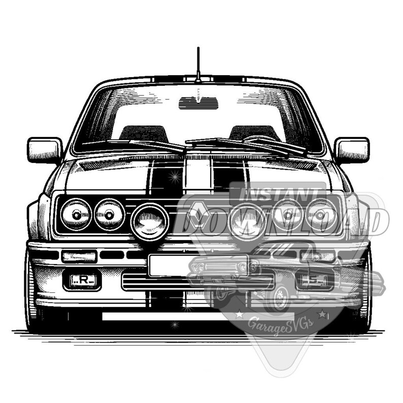 Renault R5 Turbo SVG Bundle - Etsy