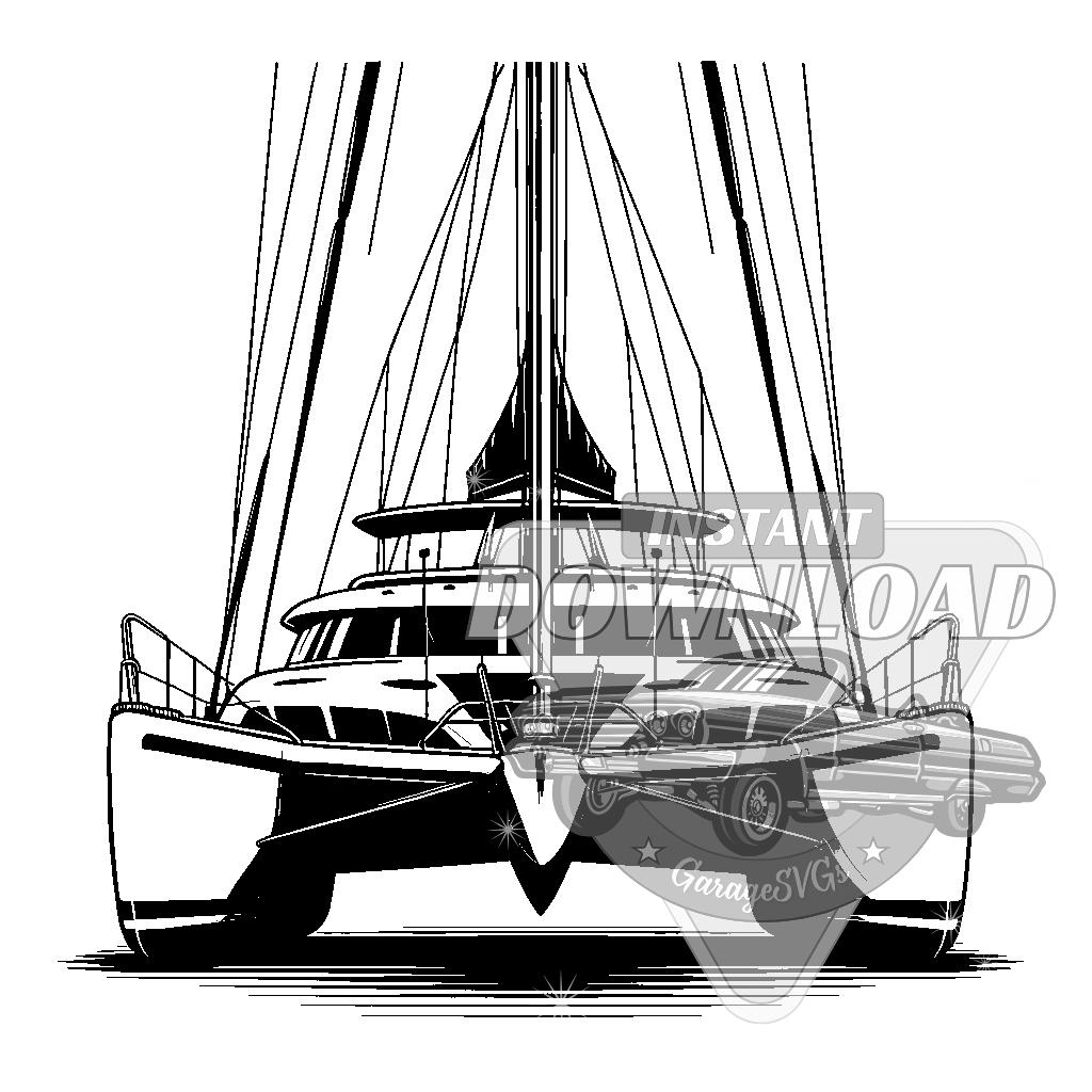 Catamaran SVG Bundle - Etsy