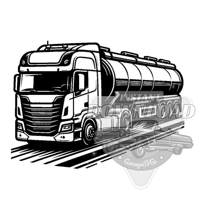 Fuel Tanker Truck SVG Bundle - Etsy