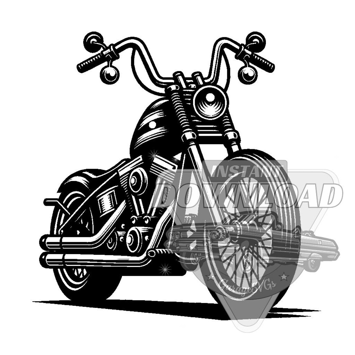 Chopper Motorcycle SVG Bundle - Etsy