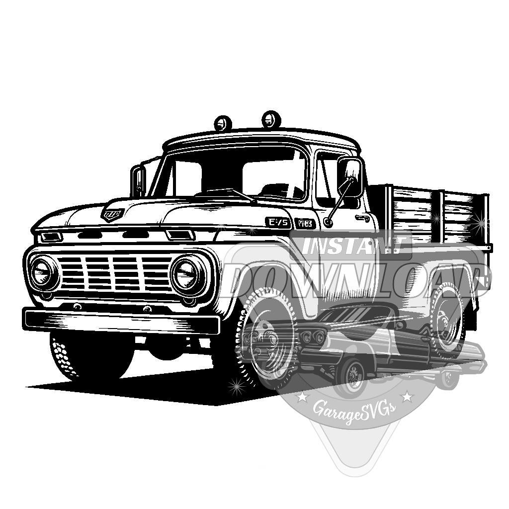 Classic Utility Truck SVG Bundle - Etsy