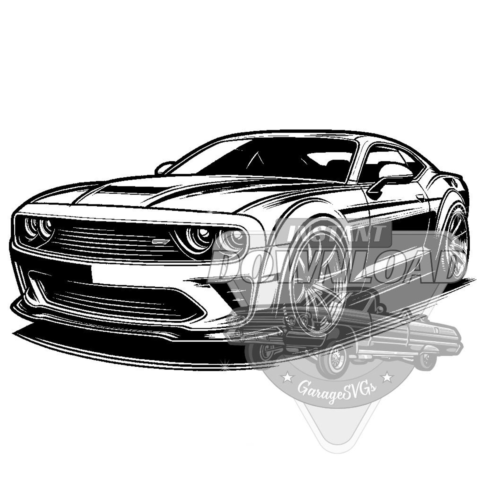 American Luxury Coupe SVG Bundle - Etsy