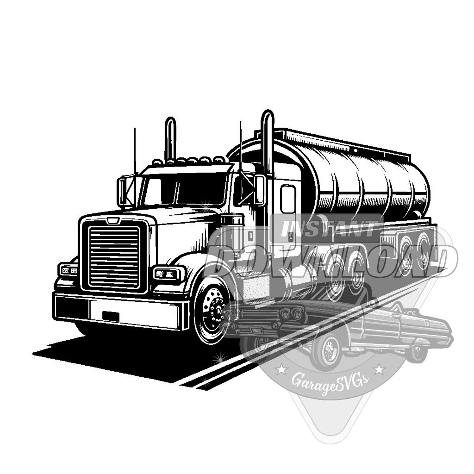 Fuel Tanker Truck SVG Bundle - Etsy
