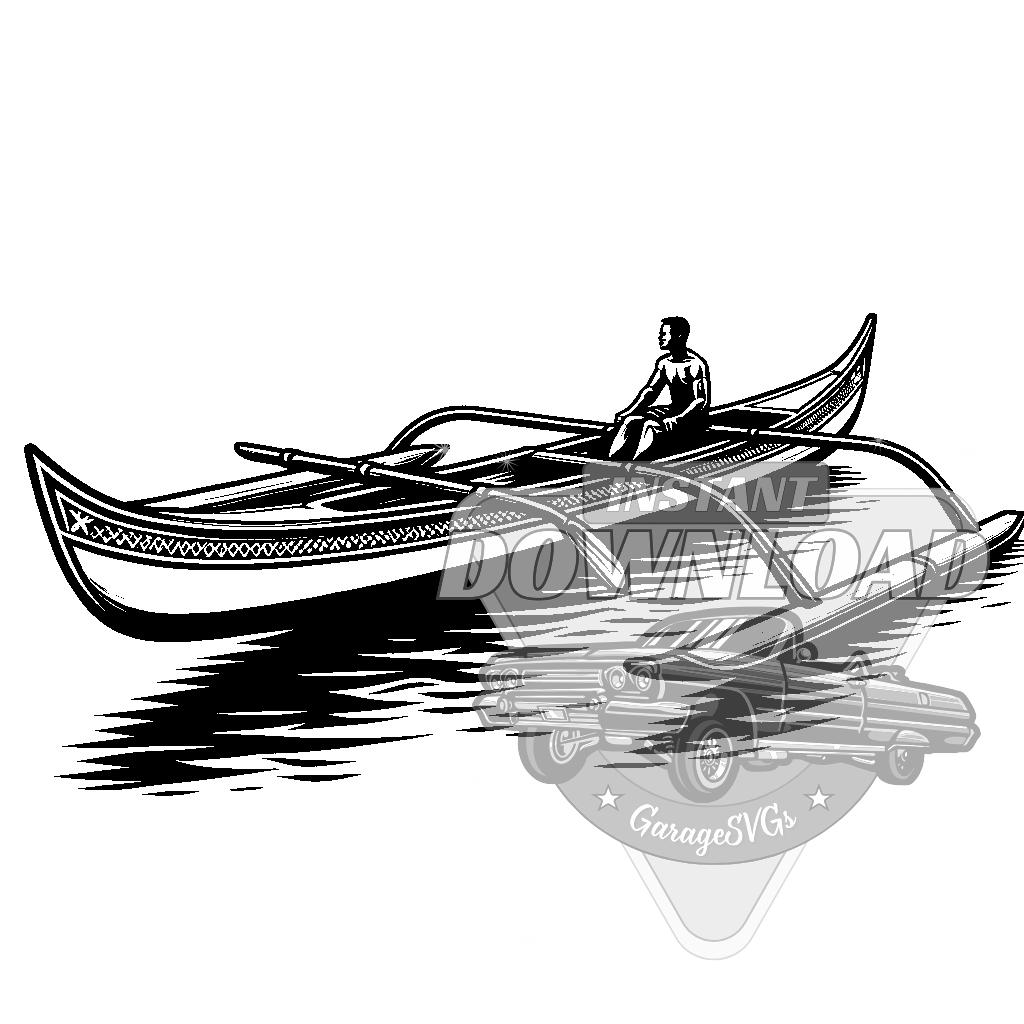 Outrigger Canoe SVG Bundle - Etsy