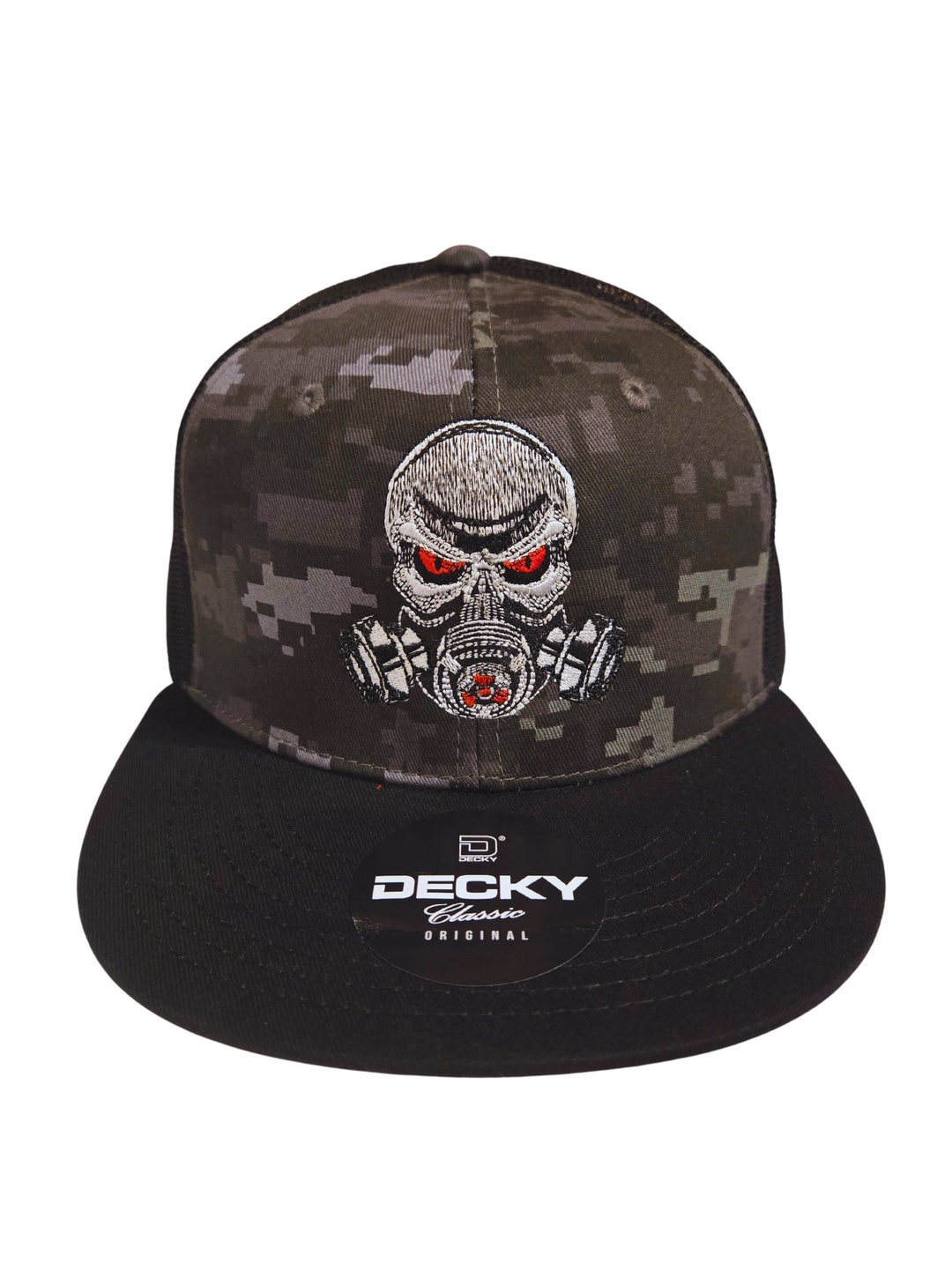 Skull Gas Mask Hat. (snapback, Mesh) - Etsy