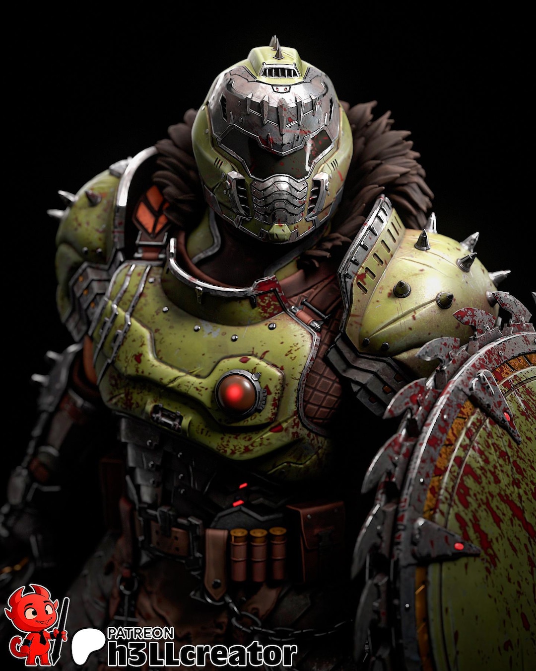 Doom: The Dark Ages - Doomguy - Estátua e Busto - Etsy Portugal