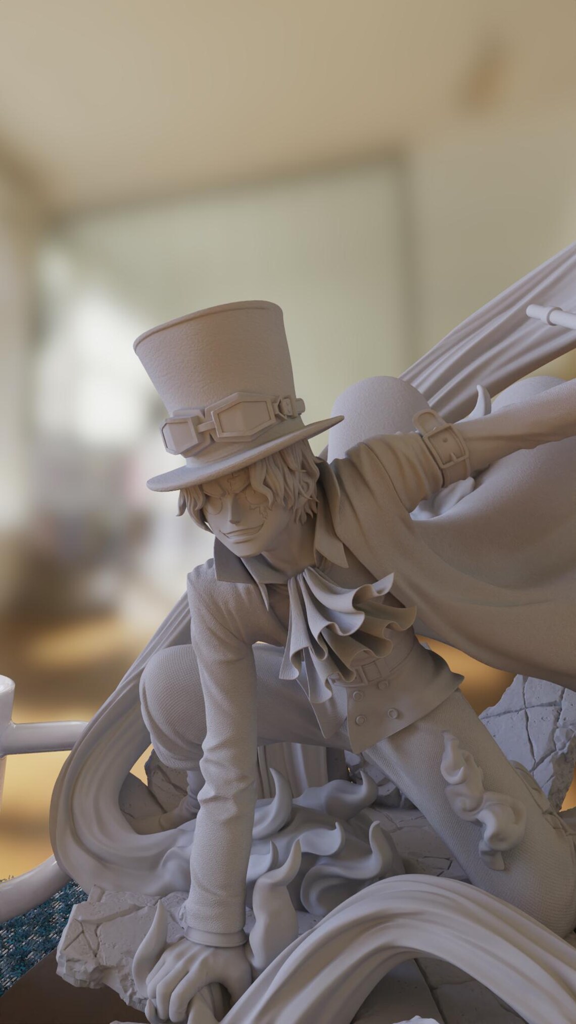 One Piece - Sabo - Statue 175mm & Bust 129mm - Etsy