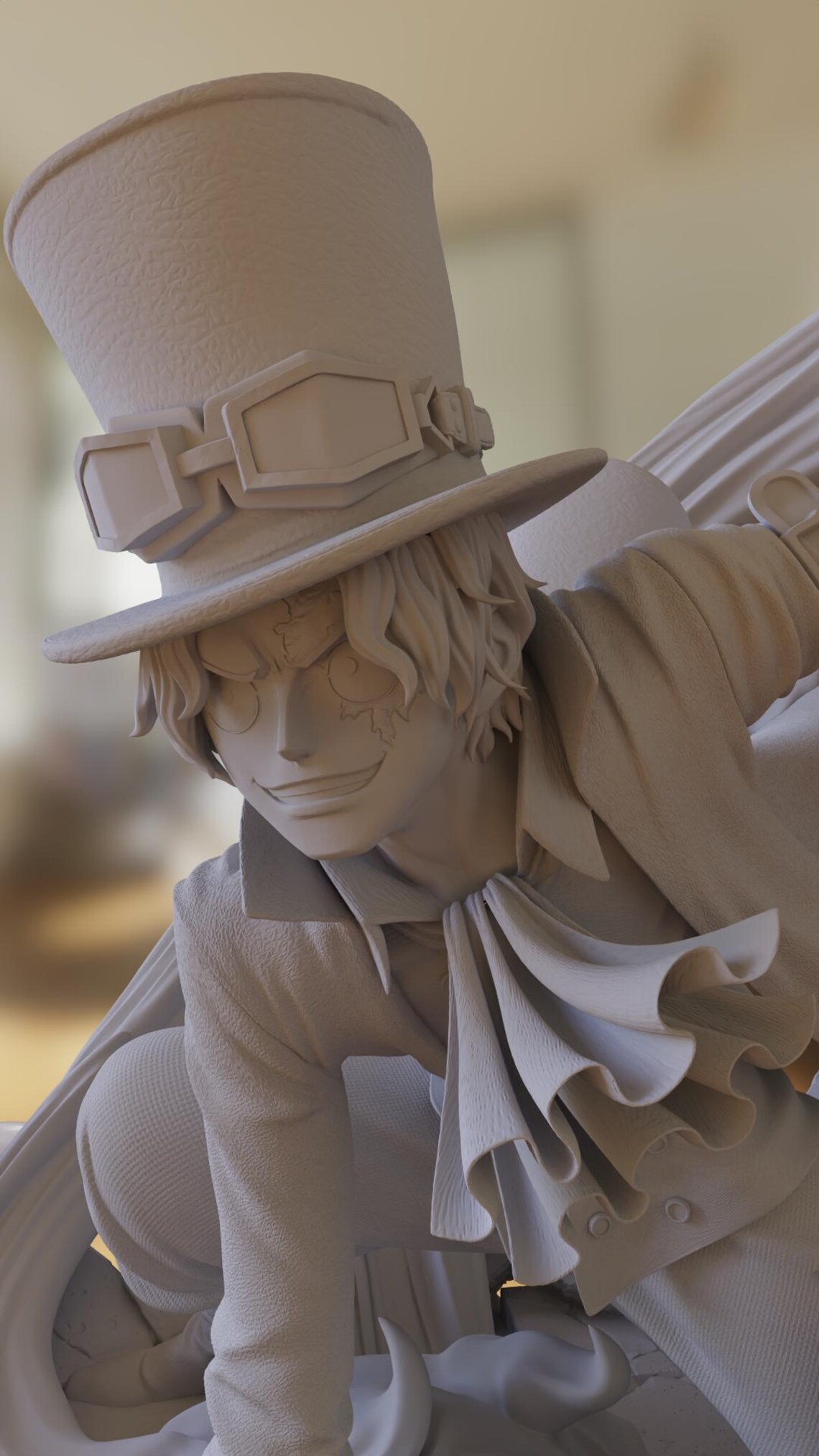 One Piece - Sabo - Statue 175mm & Bust 129mm - Etsy