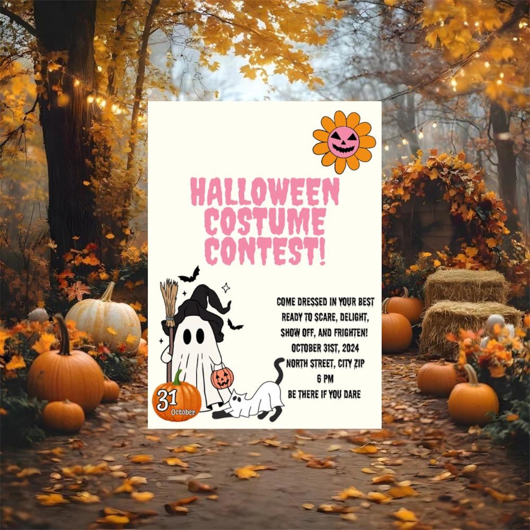 Halloween Costume Contest Invite - Etsy