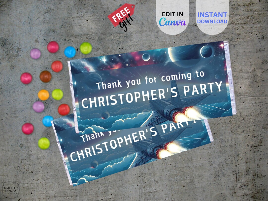 EDITABLE Outer Space Candy Bar Wrapper, Chocolate Wrapper, Printable ... EDITABLE Outer Space Candy Bar Wrapper, Chocolate Wrapper, Printable ...