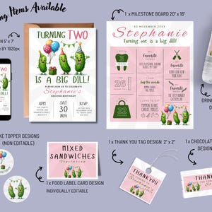 PRINTABLE It's a Big Dill Cupcake Toppers, Dill Pickle Cupcake Toppers ...