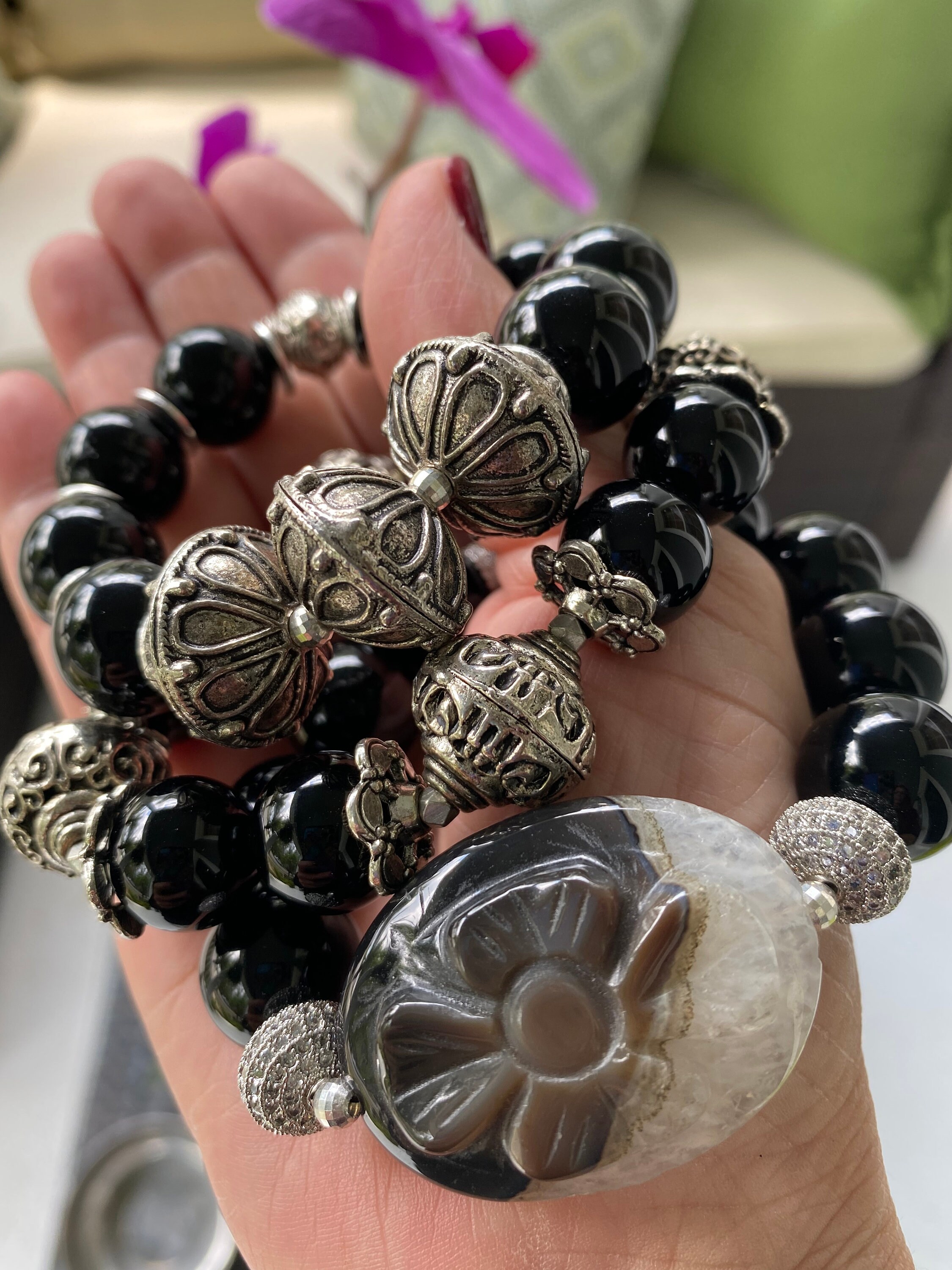 Roca Collection Flower Power Stack, Stackable Bracelets - Etsy