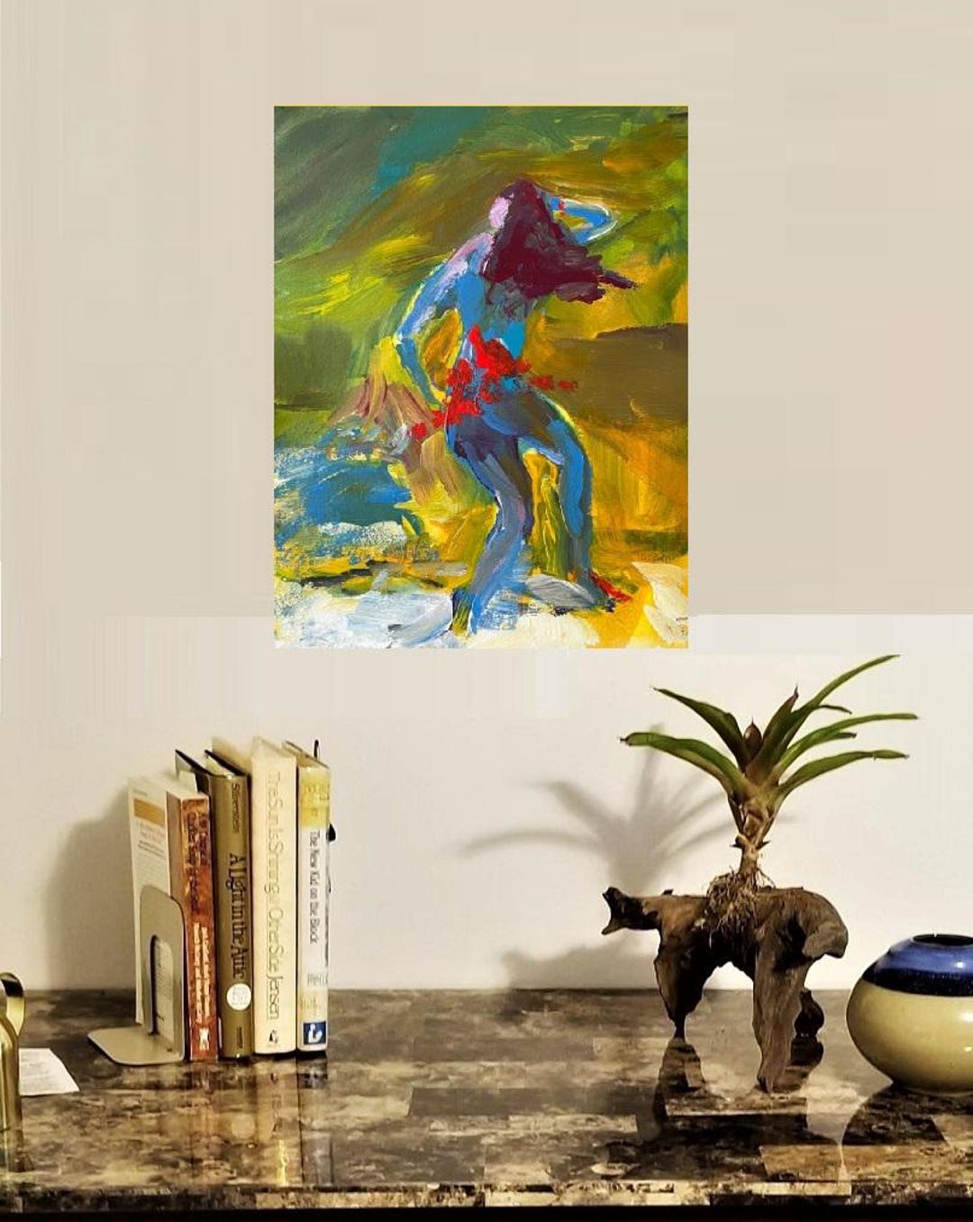 Dancer With a Red Sash Abstract Impressionist Painting - Etsy