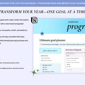 2025 Goal Setting Notion Template New Year Resolution New Year Planner ...