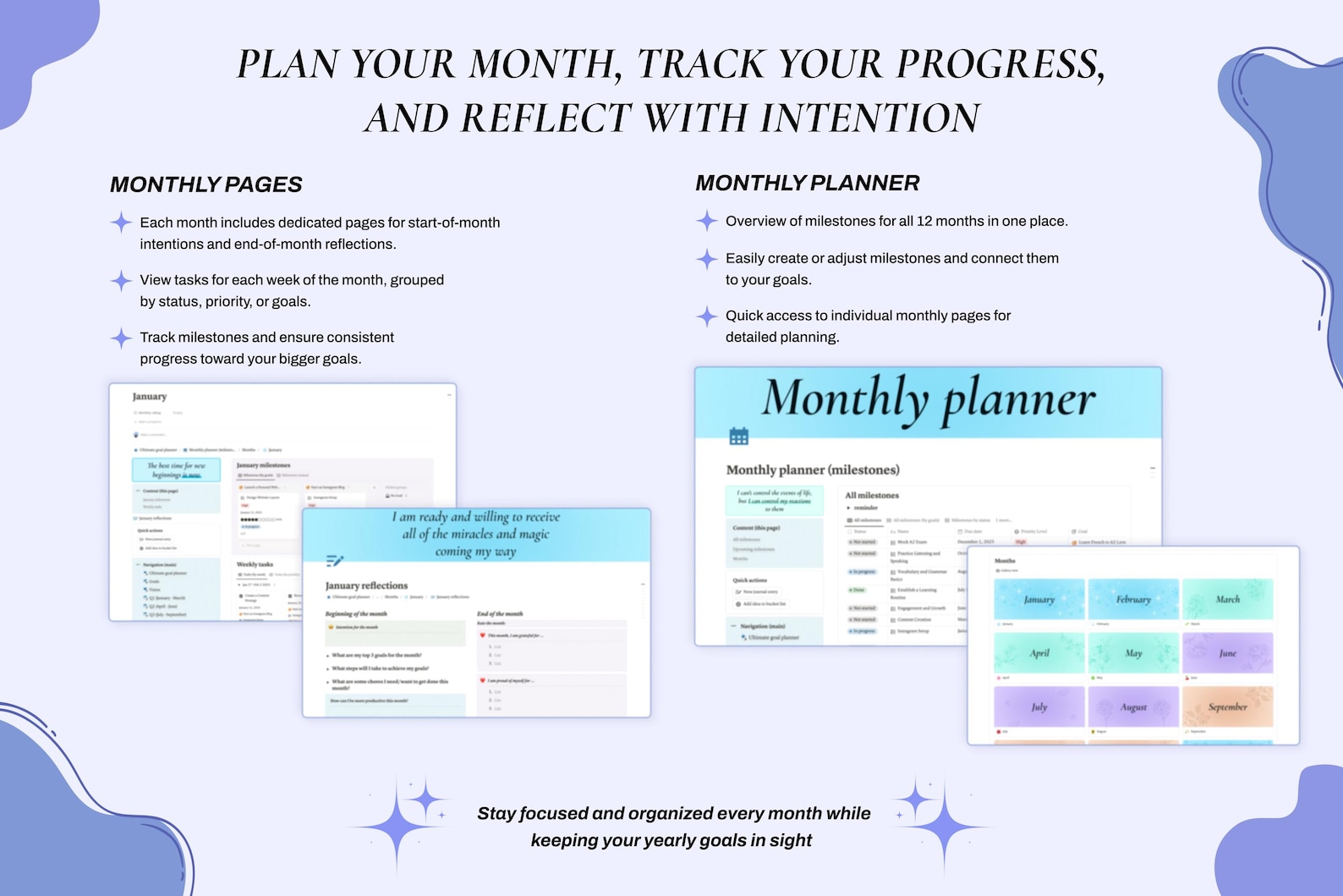 2025 Goal Setting Notion Template New Year Resolution New Year Planner ...