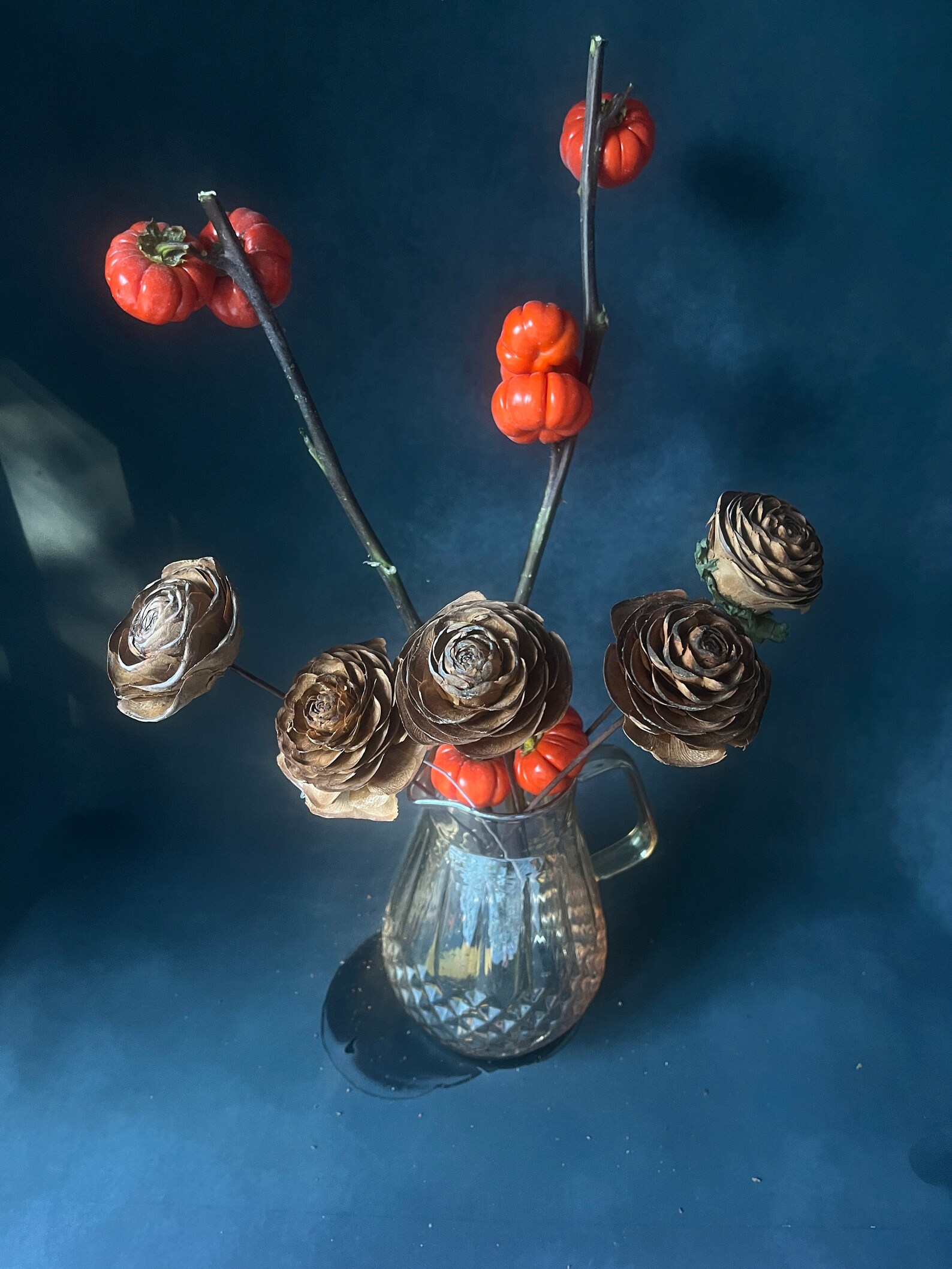 Handcrafted Dried Cedar Roses - Rustic Floral Decor, Natural Pine Cone ...