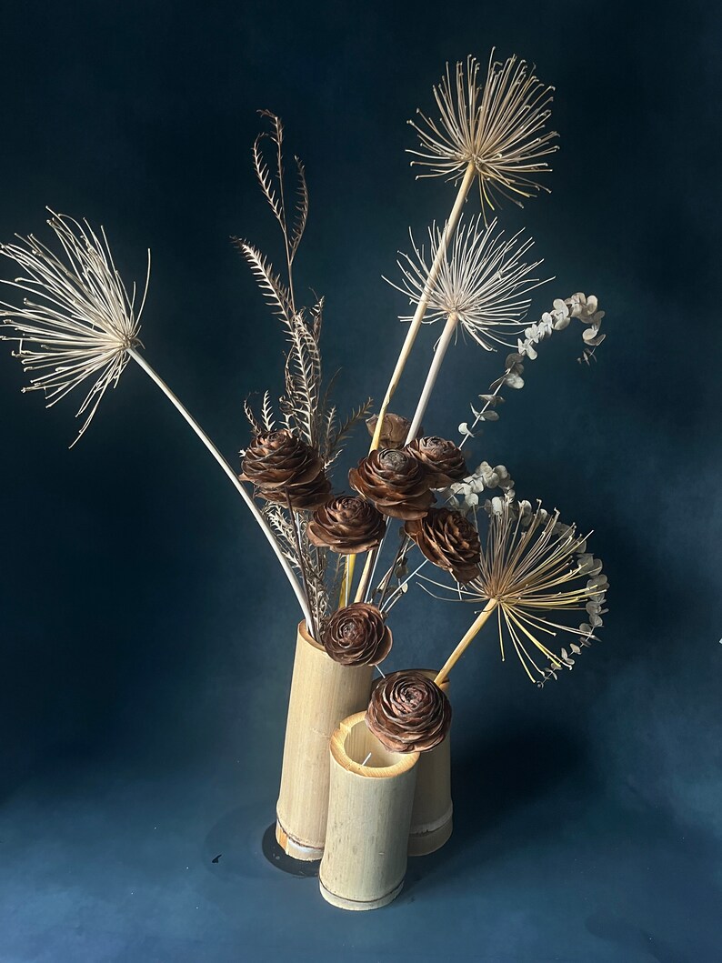 Handcrafted Dried Cedar Roses - Rustic Floral Decor, Natural Pine Cone ...