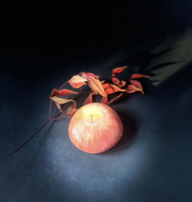 Hand-painted Rock Fruits Realistic Fruit Decor Unique Kitchen Display ...