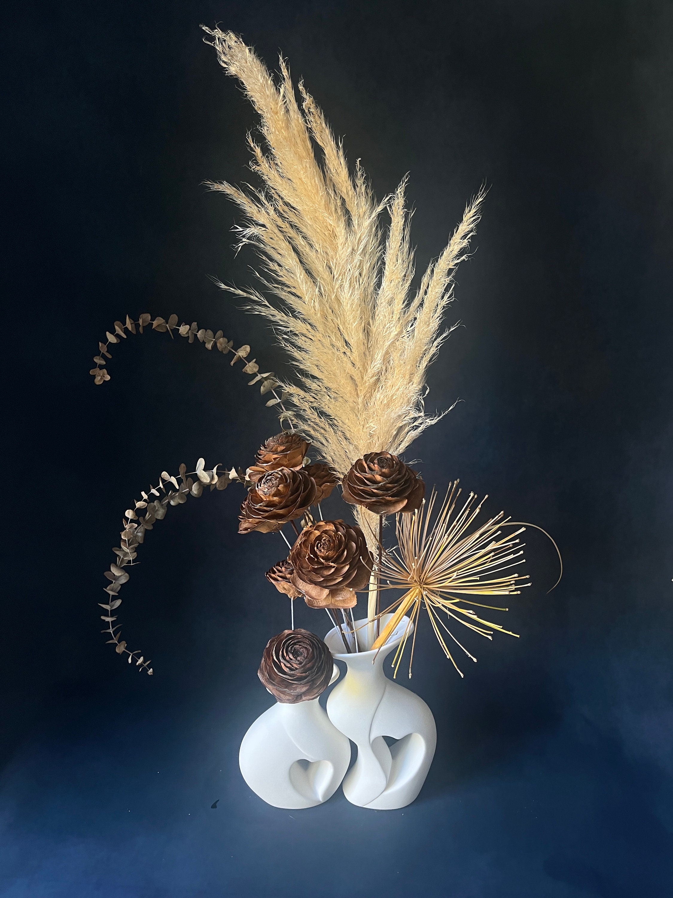 Handcrafted Dried Cedar Roses - Rustic Floral Decor, Natural Pine Cone ...