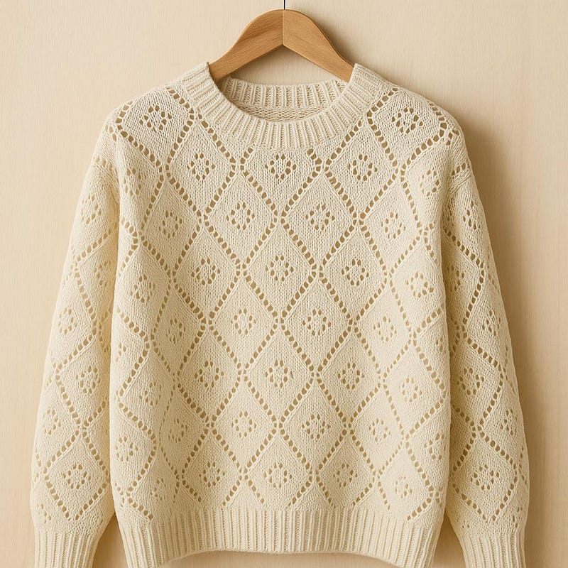 Diamond Pattern Sweater - Etsy