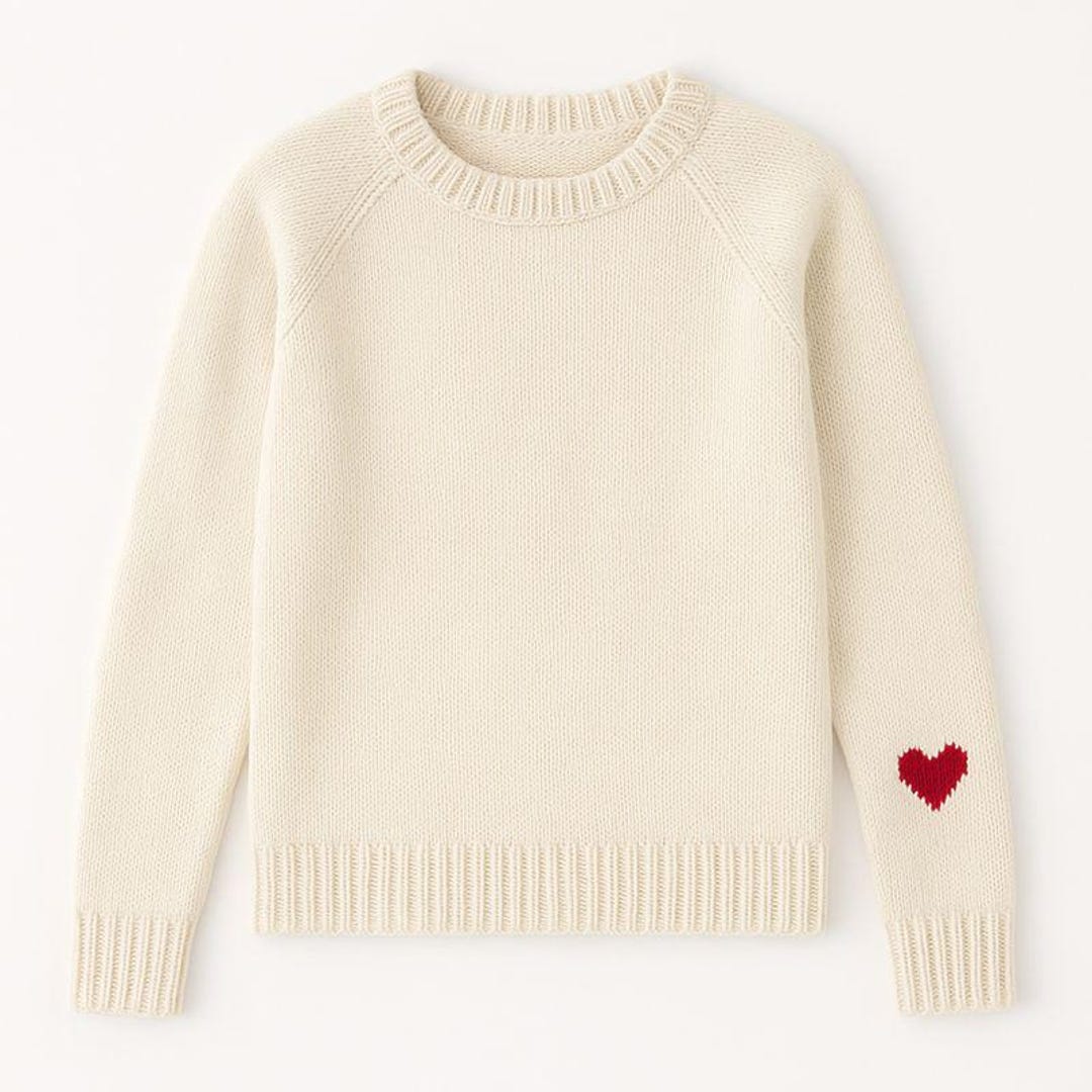 Beginner Knit Sweater Pattern, Heart Sleeve Pullover (PDF) - Etsy