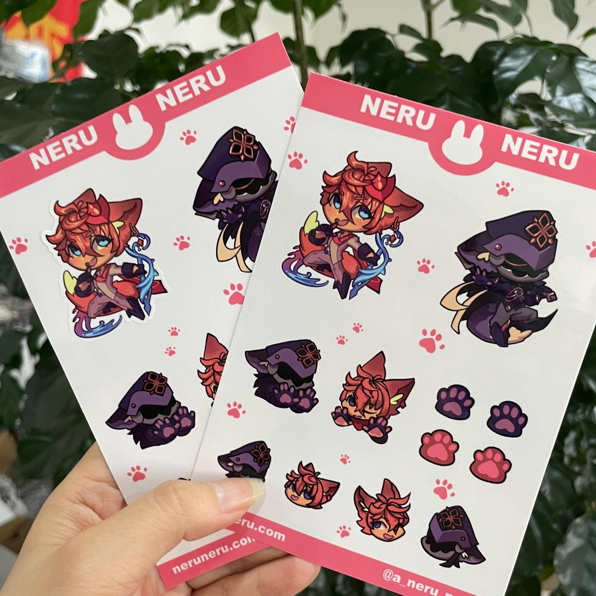 Anime Sticker Genshin Tartaglia Capitano - Etsy