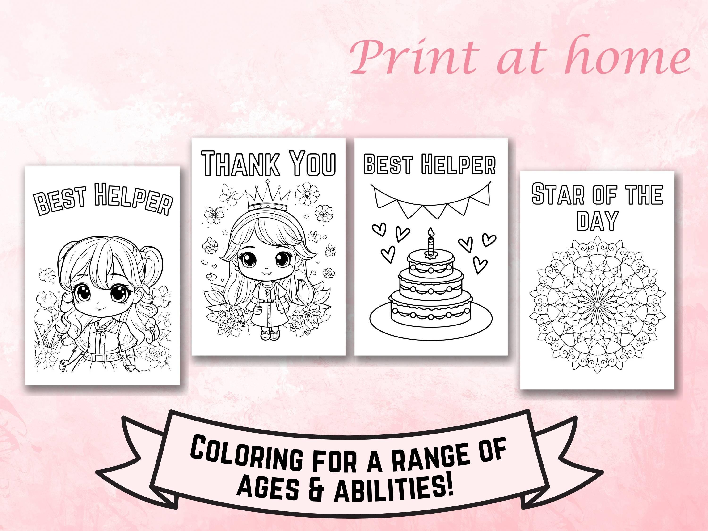 Kids Wedding Coloring Book, Wedding Activity Book, Printable Flower ...