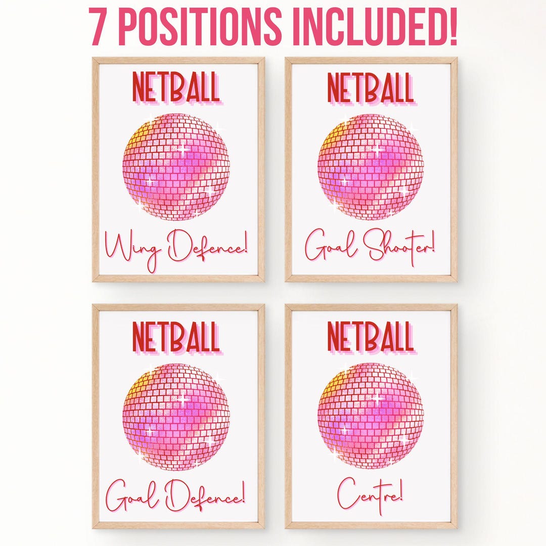 Netball Team Gift Printable PDF - Netball Coach Gifts for Team - Net ...