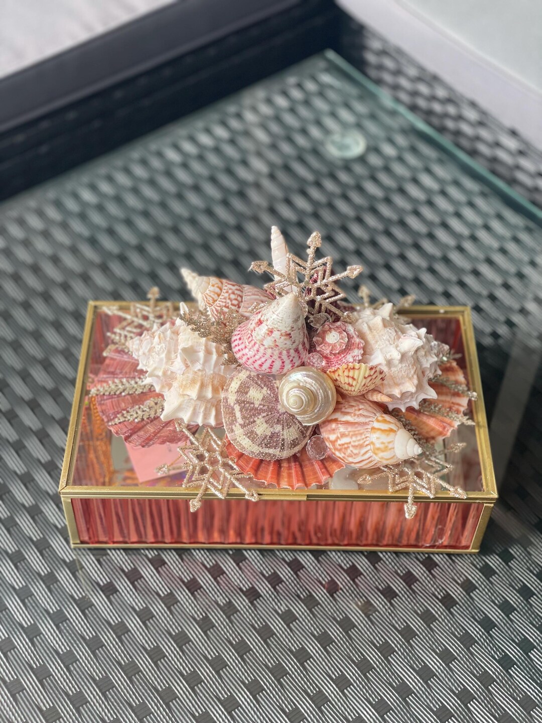 Beach Decor Seashell Jewelry Box - Jewelry Box - Shell Jewelry Box ...
