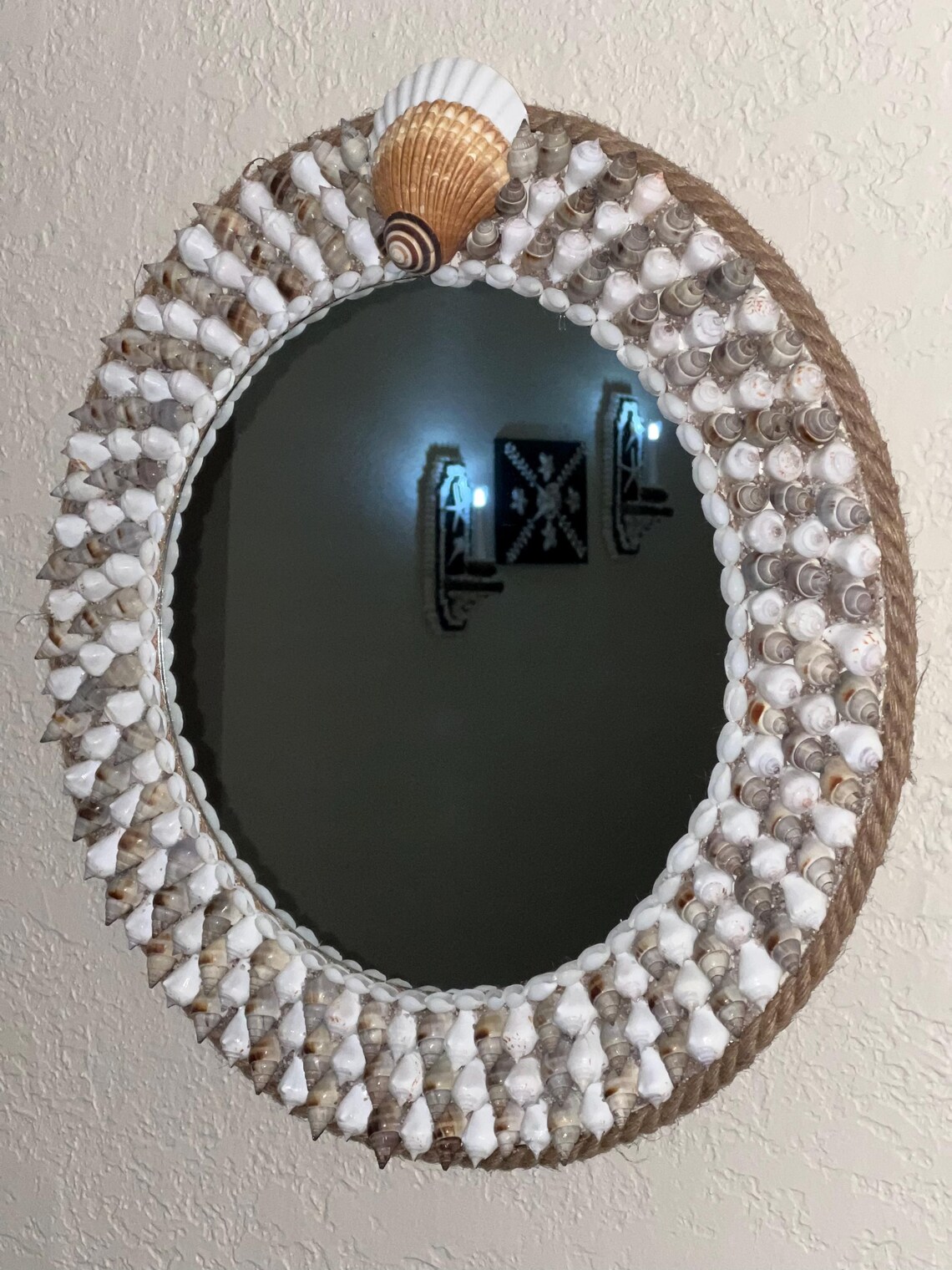 Nautical Hampton, Coastal Beach House, Round Rope Mirror, Twisted Rope ...
