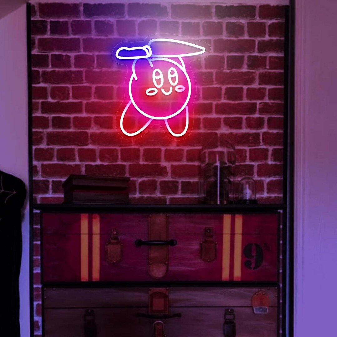 Kirby KNIFE Neon Sign, Led Kirby Sign, Kirby Led Lamp, Kirby ...