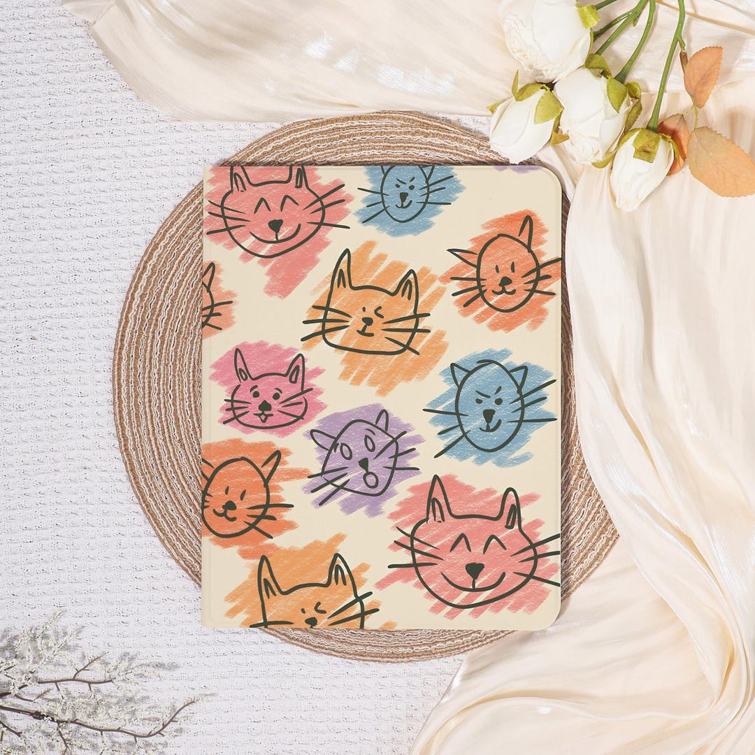 Funny Cat Collage iPad Case,ipad 2025 Air 7-11/13″,mini 5/6/7,ipad Pro ...