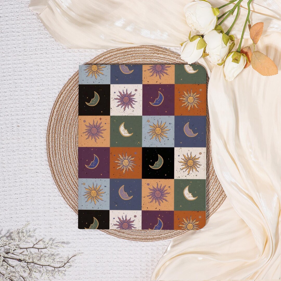 Retro Sun Moon iPad Case,ipad Air 4/5/6th,ipad 2025 Air 7-11/13″,mini 5 ...