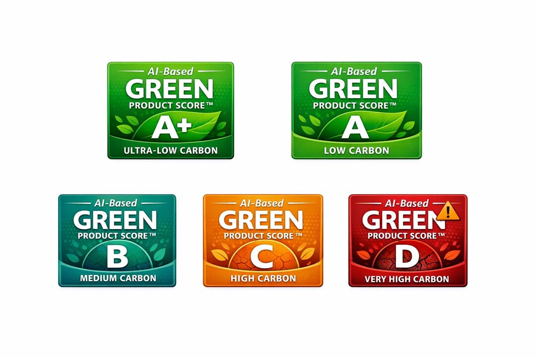 Green Product Score™ – Ai-based Carbon & Sustainability Label Pack (A+ ...