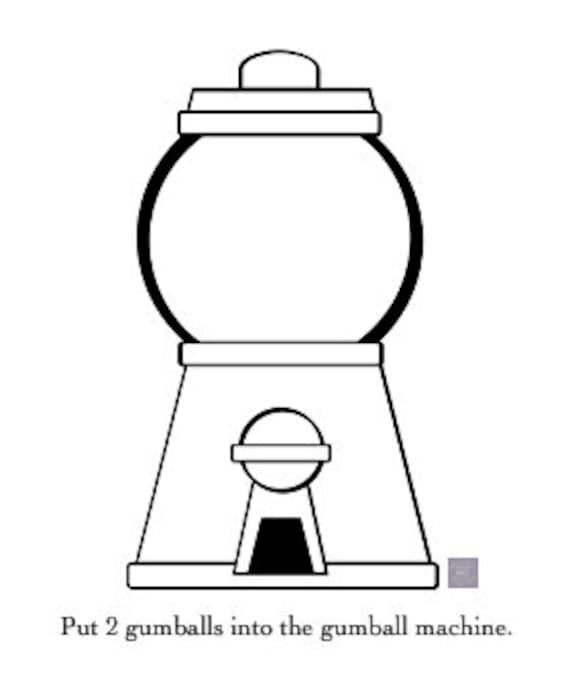 Gumball Machine Counting 1-20 Preschool Learning Preschool | Etsy