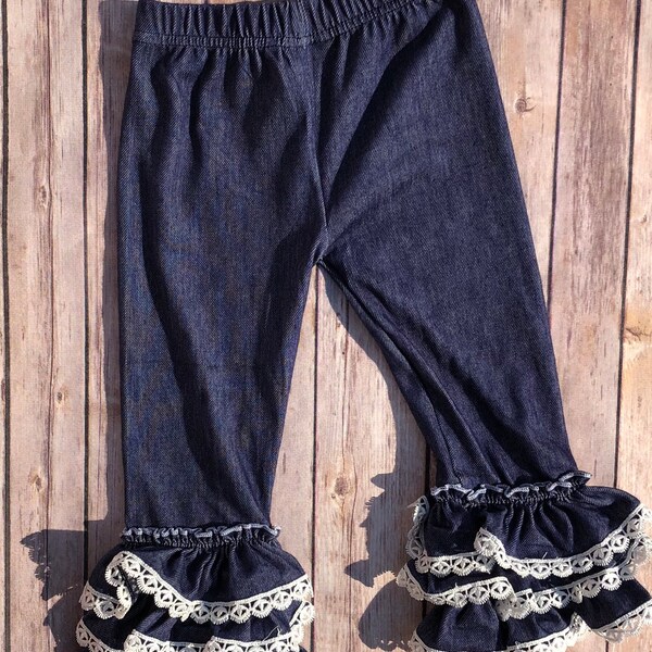 Ruffle Pants - Etsy