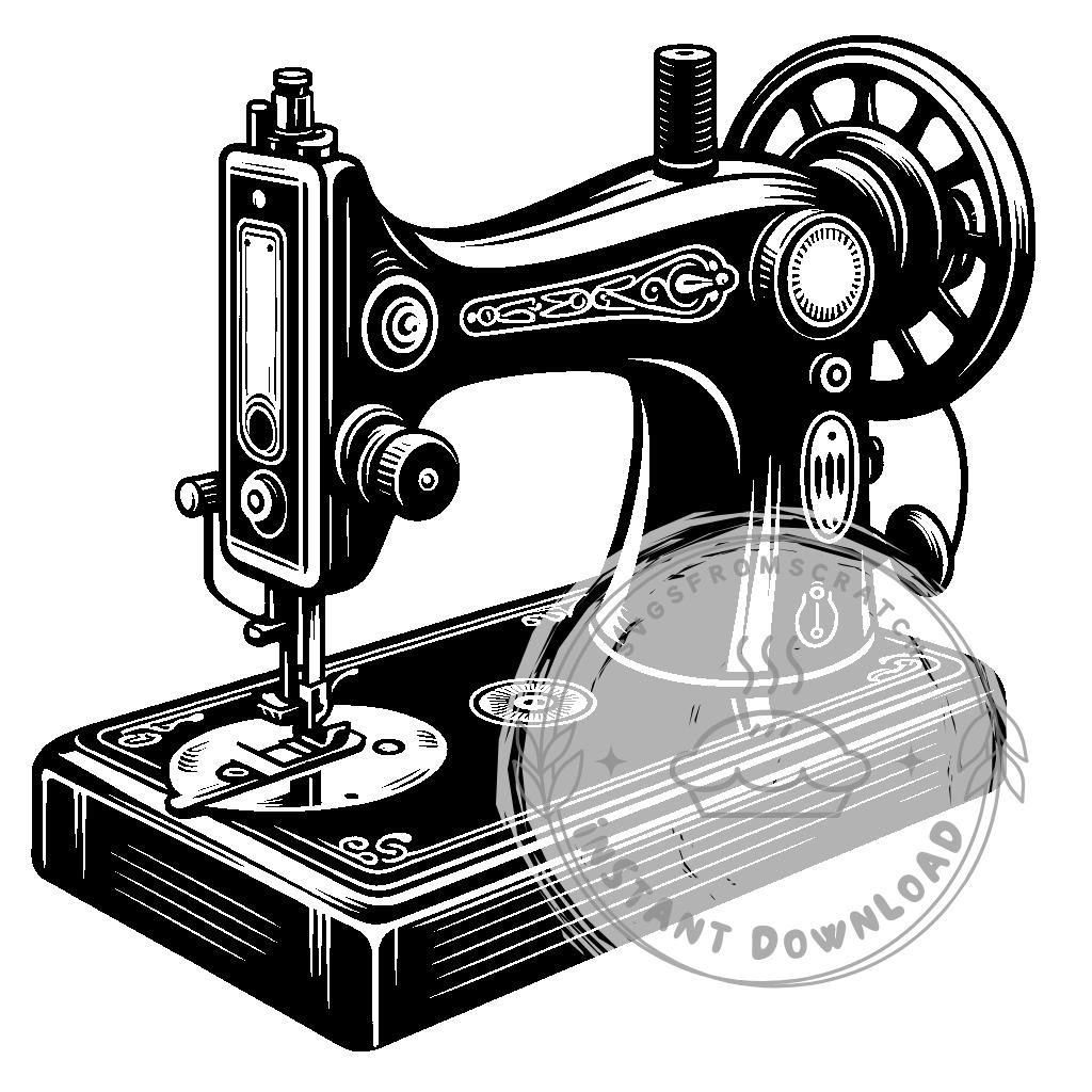Vintage Sewing Machine SVG Bundle - Etsy