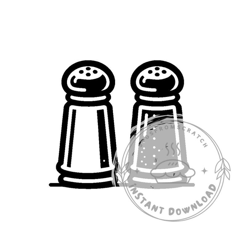 Salt and Pepper Shakers SVG Bundle - Etsy