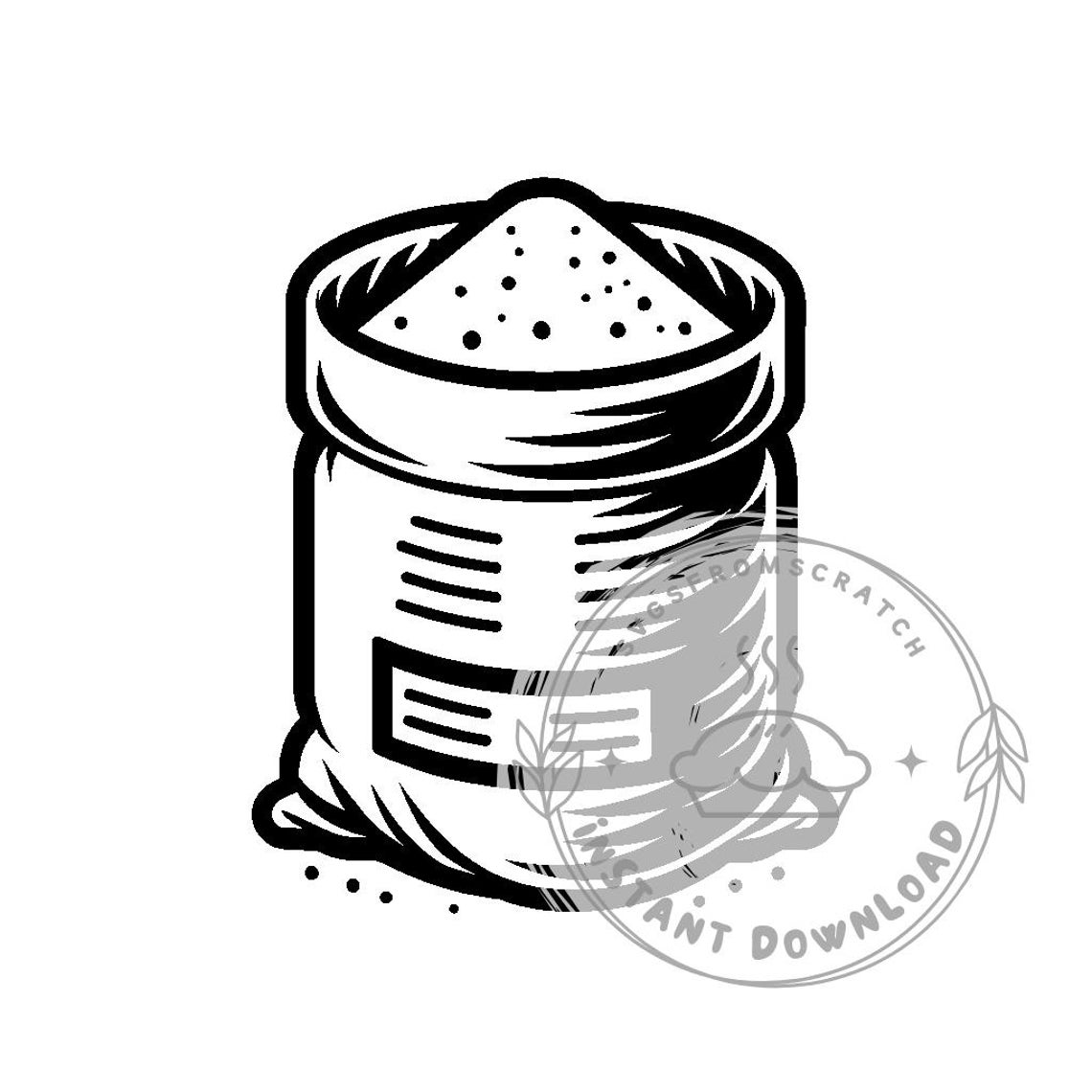 Bag of Flour SVG Bundle - Etsy