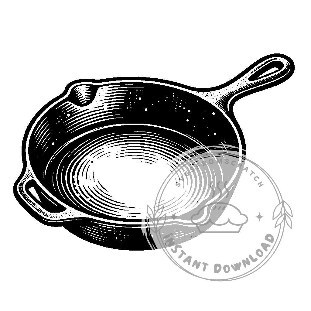 Cast Iron Skillet SVG Bundle - Etsy